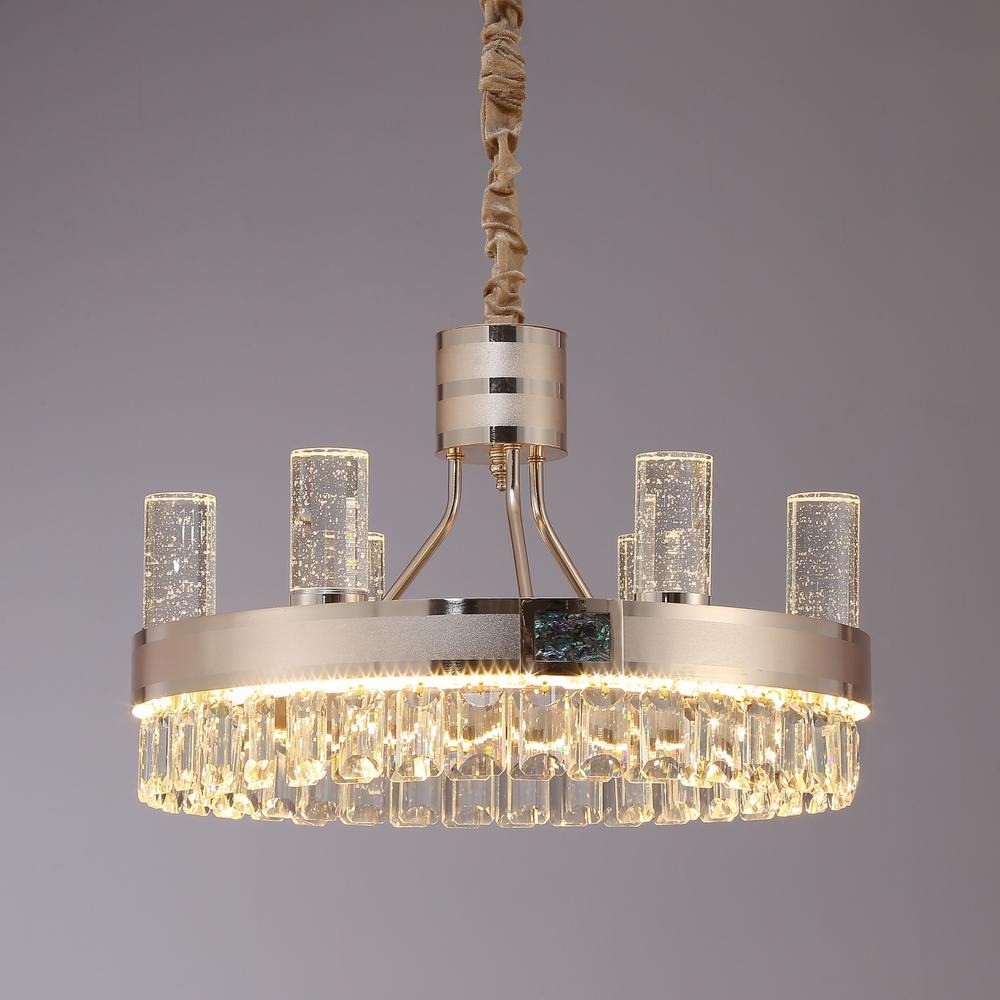 Crystal Cylindrical LED Pendent Light